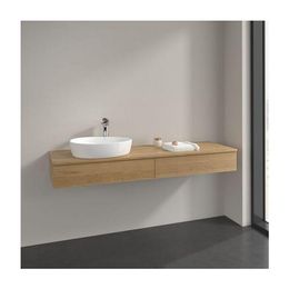 Villeroy & Boch Villeroy und Boch Antao Waschtisch-Unterschrank K15151HN 160x19x50cm, Hahnlochbohrung, Waschbeckenplattenfarbe honey oak, honey oak