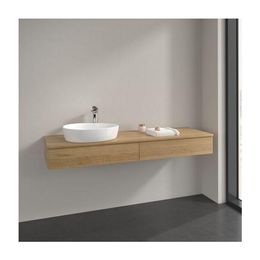 Villeroy & Boch Villeroy und Boch Antao Waschtisch-Unterschrank L15051HN 160x19x50cm, Hahnlochbohrung, Waschbeckenplattenfarbe honey oak, honey oak