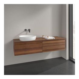 Villeroy & Boch Villeroy und Boch Antao Waschtisch-Unterschrank L26012HM 160x36x50cm, Waschbeckenplattenfarbe warm walnut, warm walnut, mit Beleuchtung