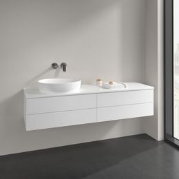 Villeroy & Boch Villeroy und Boch Antao Waschtisch-Unterschrank L26110MT 160x36x50cm, Waschbeckenplattenfarbe Lack, white matt lacquer, mit Beleuchtung