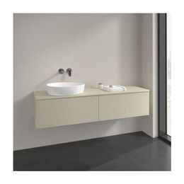 Villeroy & Boch Villeroy und Boch Antao Waschtisch-Unterschrank K37010HJ 160x36x50cm, Waschbeckenplattenfarbe Lack, silk grey matt lacquer