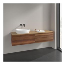 Villeroy & Boch Villeroy und Boch Antao Waschtisch-Unterschrank L26011HM 160x36x50cm, Waschbeckenplattenfarbe honey oak, warm walnut, mit Beleuchtung
