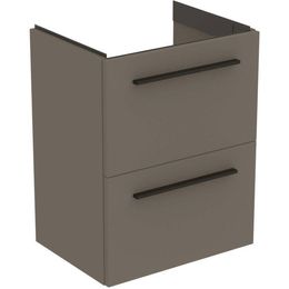 Ideal Standard i.life S M&ouml;bel-Waschtischunterschrank T5291NG 2 Ausz&uuml;ge, 50 x 37,5 x 63 cm, greige matt