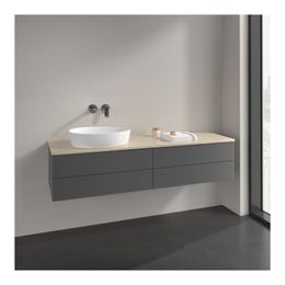 Villeroy & Boch Villeroy und Boch Antao Waschtisch-Unterschrank K26113GK 160x36x50cm, Waschbeckenplattenfarbe botticino, anthracite matt lacquer