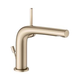KEUCO Edition 400 Waschtischarmatur 51504030002 Ausladung 153mm, mit Ablaufgarnitur, Bronze geb&uuml;rstet