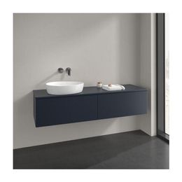 Villeroy & Boch Villeroy und Boch Antao Waschtisch-Unterschrank K37010HG 160x36x50cm, Waschbeckenplattenfarbe Lack, midnight blue matt lacquer