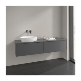 Villeroy & Boch Villeroy und Boch Antao Waschtisch-Unterschrank K37010GK 160x36x50cm, Waschbeckenplattenfarbe Lack, anthracite matt lacquer