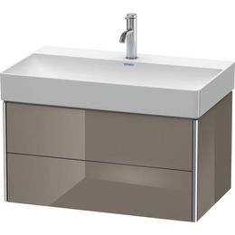 Duravit XSquare Waschtisch-Unterschrank XS416208989 78,4x39,7x46cm, 2 Schubk&auml;sten, Flannel Grey hochglanz