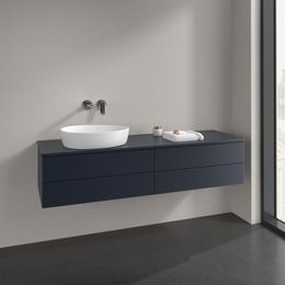 Villeroy & Boch Villeroy und Boch Antao Waschtisch-Unterschrank K26110HG 160x36x50cm, Waschbeckenplattenfarbe Lack, midnight blue matt lacquer
