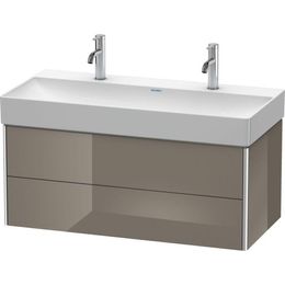 Duravit XSquare Waschtisch-Unterschrank XS416308989 98,4x39,7x46cm, 2 Schubk&auml;sten, Flannel Grey hochglanz