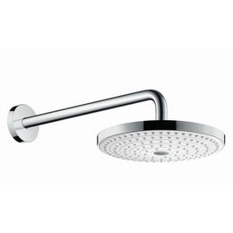 Hansgrohe Raindance Select Kopfbrause 26466400 S 240 2jet, wei&szlig;/chrom, mit Brausearm 390 mm