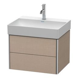 Duravit XSquare Waschtisch-Unterschrank XS416107575 58,4x39,7x46cm, 2 Schubk&auml;sten, Leinen