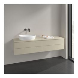Villeroy & Boch Villeroy und Boch Antao Waschtisch-Unterschrank L26010HJ 160x36x50cm, Waschbeckenplattenfarbe Lack, silk grey matt lacquer, mit Beleuchtung