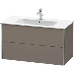 Duravit XSquare Waschtisch-Unterschrank XS417309090 101x56x47,8cm, 2 Schubk&auml;sten, Flannel Grey seidenmatt