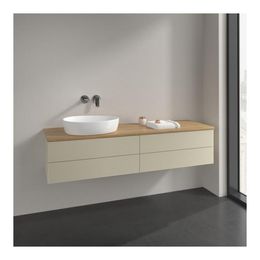 Villeroy & Boch Villeroy und Boch Antao Waschtisch-Unterschrank K26111HJ 160x36x50cm, Waschbeckenplattenfarbe honey oak, silk grey matt lacquer