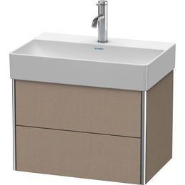 Duravit XSquare Waschtisch-Unterschrank XS416707575 58,4x39,7x39cm, 2 Schubk&auml;sten, Leinen