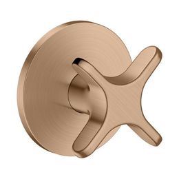 Hansgrohe AXOR One Absperrventil 48771310 Unterputz, brushed red gold, mit Kreuzgriff