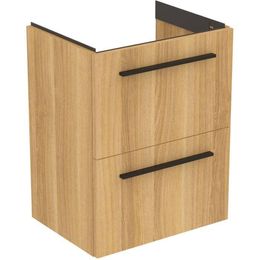 Ideal Standard i.life S M&ouml;bel-Waschtischunterschrank T5291NX 2 Ausz&uuml;ge, 50 x 37,5 x 63 cm, Eiche natur