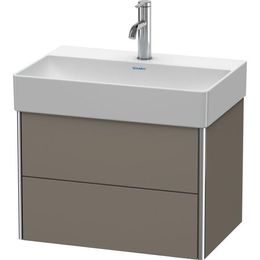 Duravit XSquare Waschtisch-Unterschrank XS416709090 58,4x39,7x39cm, 2 Schubk&auml;sten, Flannel Grey seidenmatt