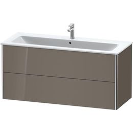 Duravit XSquare Waschtisch-Unterschrank XS417408989 121x56x47,8cm, 2 Schubk&auml;sten, Flannel Grey hochglanz