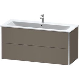 Duravit XSquare Waschtisch-Unterschrank XS417409090 121x56x47,8cm, 2 Schubk&auml;sten, Flannel Grey seidenmatt