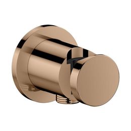 Hansgrohe AXOR One Portereinheit 48780300 rund, G 1/2, integrierte Brausehaltefunktion, polished red gold