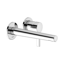 KEUCO Edition 400 Wand Waschtischarmatur 51516010200 Unterputz Montage, ohne Ablaufgarnitur, verchromt, Ausladung 197 mm