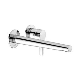 KEUCO Edition 400 Wand Waschtischarmatur 51516010202 Unterputz Montage, ohne Ablaufgarnitur, verchromt, Ausladung 243 mm