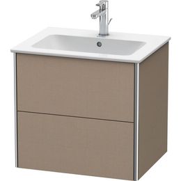 Duravit XSquare Waschtisch-Unterschrank XS417107575 61x56x47,8cm, 2 Schubk&auml;sten, Leinen