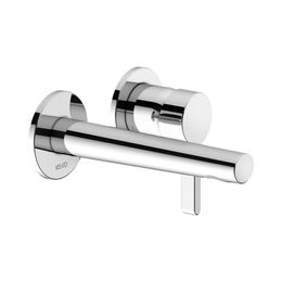 KEUCO Edition 400 Wand Waschtischarmatur 51516010201 Unterputz Montage, ohne Ablaufgarnitur, verchromt, Ausladung 165 mm