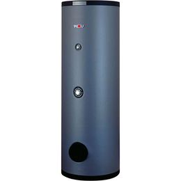 Wolf Sem Warmwasser-Solarspeicher 2444810 1000 I, mit 2 Glattrohr-W&auml;rmetauschern, silber