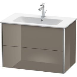 Duravit XSquare Waschtisch-Unterschrank XS417208989 81x56x47,8cm, 2 Schubk&auml;sten, Flannel Grey hochglanz