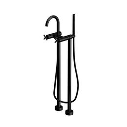 Steinberg Serie 250 Wannen-Zweigriff-Armatur 2501162S Ausladung 153mm, freistehende Montage, Matt Black