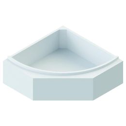 Schedel Villeroy & Boch Loop & Friends Duo Eck-Wannentr&auml;ger SW16036A 140x140cm. mit Ablage, 5-eckig, H&ouml;he 57cm