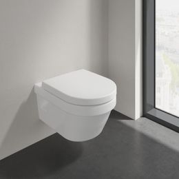 Villeroy & Boch Villeroy & Boch Architectura Wand WC 5684R001 Tiefsp&uuml;ler, wei&szlig;, Abgang waagerecht, sp&uuml;lrandlos
