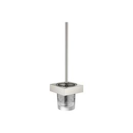 Dornbracht WC-B&uuml;rstengarnitur 83900780-08 Wandmodell, Glas aus Kristallglas, matt, platin