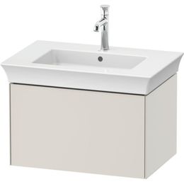 Duravit White Tulip Waschtisch-Unterschrank WT424103939 68,4 x 45,8 cm, Nordic Wei&szlig; Seidenmatt, wandh&auml;ngend, 1 Auszug