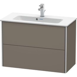 Duravit XSquare Waschtisch-Unterschrank XS416609090 81x56x38,8cm, 2 Schubk&auml;sten, Flannel Grey seidenmatt