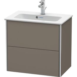 Duravit XSquare Waschtisch-Unterschrank XS416509090 61x56x38,8cm, 2 Schubk&auml;sten, Flannel Grey seidenmatt