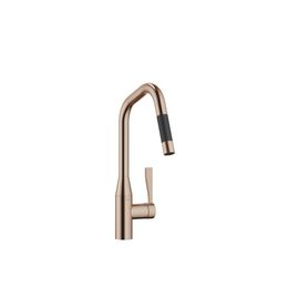 Dornbracht Sync Pull-down K&uuml;chenarmatur 33875895-42 herausziehbar, mit Brausefunktion, Ausladung 240mm, Bronze geb&uuml;rstet
