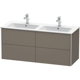 Duravit XSquare Waschtisch-Unterschrank XS417509090 128x56x47,8cm, 4 Schubk&auml;sten, Flannel Grey seidenmatt
