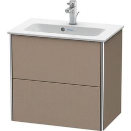 Duravit XSquare Waschtisch-Unterschrank XS416507575 61x56x38,8cm, 2 Schubk&auml;sten, Leinen