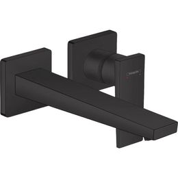 Hansgrohe Metropol Fertigmontageset 32526670 Unterputz-Waschtisch-Einhebelmischer, Ausladung 225 mm, mattschwarz