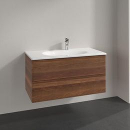 Villeroy & Boch Villeroy und Boch Antao Waschtisch-Unterschrank K05100HM 98,8x50,4x49,6cm, mit Frontstruktur, warm walnut