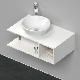 Duravit D-Neo Waschtisch-Unterschrank DE491801818 80 x 48 cm, Wei&szlig; Matt, wandh&auml;ngend, 1 Fach, 1 Konsolenplatte