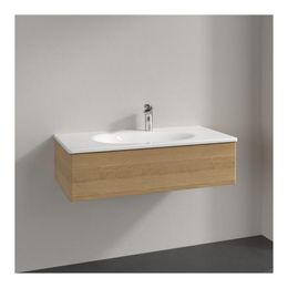 Villeroy & Boch Villeroy und Boch Antao Waschtisch-Unterschrank L02000HN 98,8x25,6x49,3cm, ohne Frontstruktur, honey oak, mit Beleuchtung