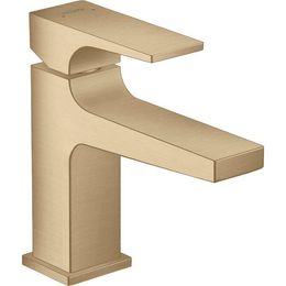 Hansgrohe Metropol Waschtisch-Einhebelmischer 32500140 Ausladung 127mm, Push-Open Ablaufgarnitur, brushed bronze