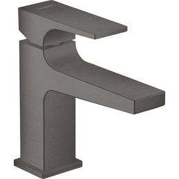 Hansgrohe Metropol Waschtisch-Einhebelmischer 32500340 Ausladung 127mm, Push-Open Ablaufgarnitur, brushed black