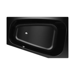 Kaldewei Plaza duo Badewanne 237200013701 180x120/80cm, links, Perl-Effekt, schwarz