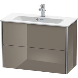 Duravit XSquare Waschtisch-Unterschrank XS416608989 81x56x38,8cm, 2 Schubk&auml;sten, Flannel Grey hochglanz